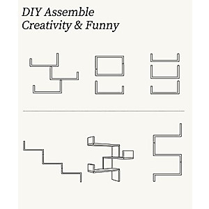 Maxpeuvon Corner Floating Shelves, Wooden Wall Mounted Rustic Farmhouse Organizer Display Pictures Plants Storage Shelf Home Decor for Office, Living Room, Set of 3, Brown