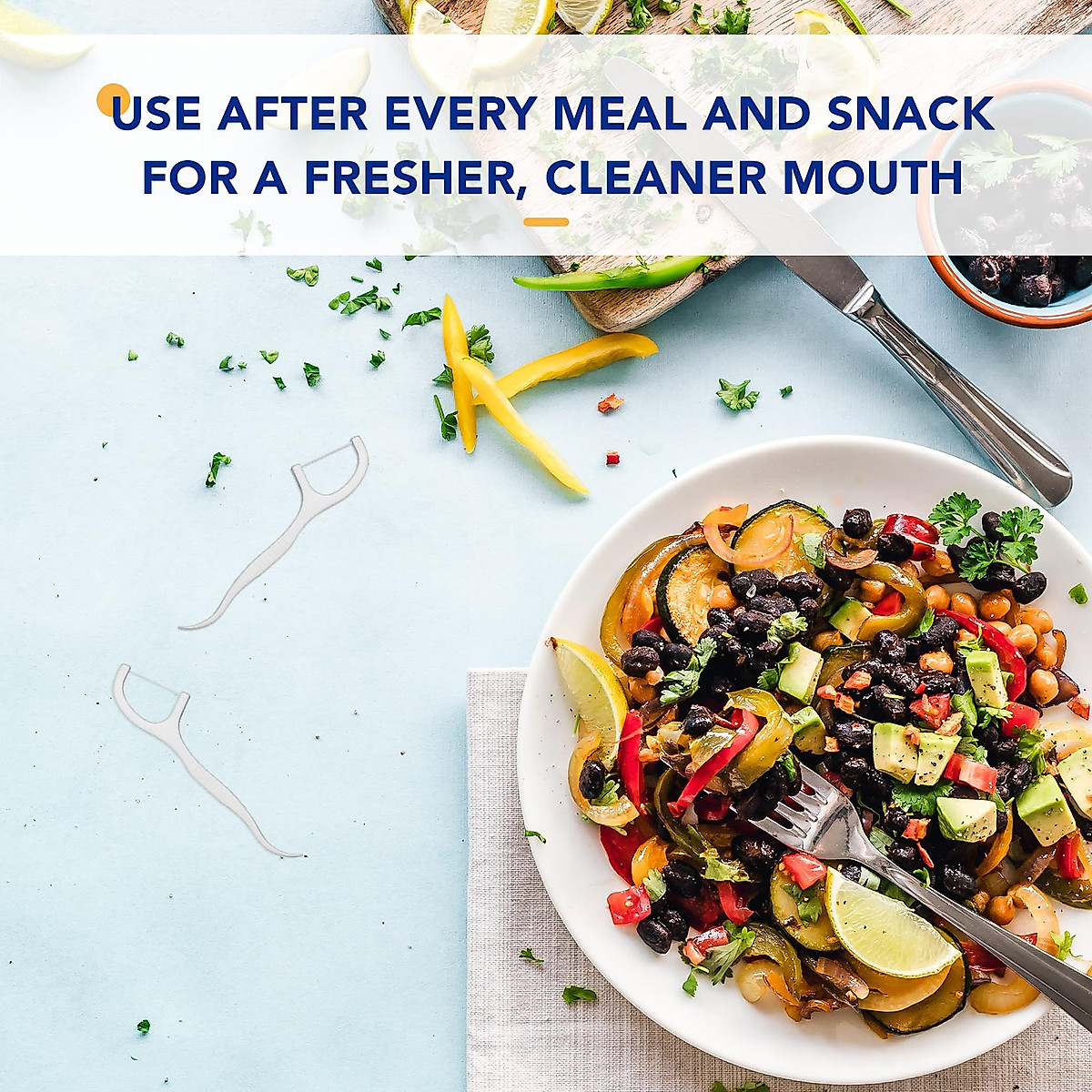 Dental Floss Picks Toothpicks 250pcs with Portable Cases and 100pcs BrushPicks Interdental Toothpicks