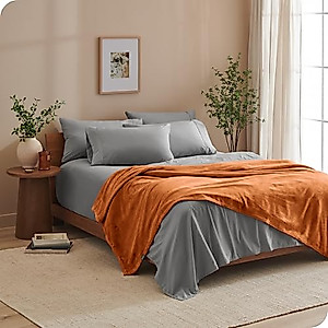 Bare Home Fleece Blanket - King - Sienna - Lightweight Throw for Bed, Sofa, Couch, Movie Night, Camping, and Travel - Microplush - Ultra Soft Warm Blanket (King, Sienna)