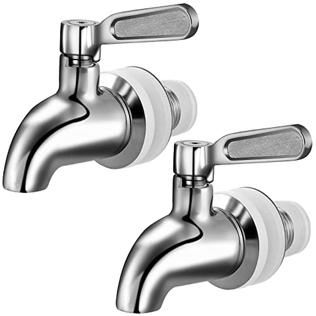 MOLIGOU 2 Pack Beverage Dispenser Replacement Spigot, Stainless Steel Spigot for Drink Dispenser, Water Dispenser Replacement Spout, Fits 5/8 inch Opening