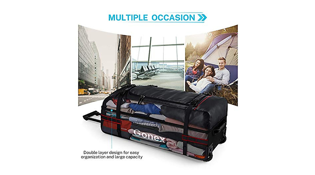 Gonex 100L Rolling Duffle Bag - Travel Made Easy