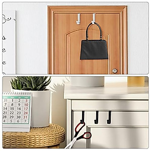 Gjinxi 10PCS Towel Hook, Over The Door Towel Hooks, Glass Door Hooks for Bathroom, Stainless Steel Robe Rack Hooks for Frameless Glass Shower Door