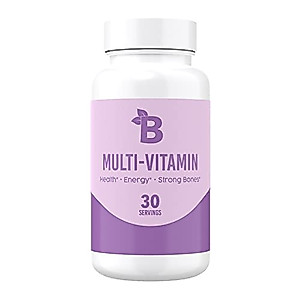 Bloom Nutrition Daily Multivitamin for Women | 18 Essential Nutrients: Vitamin A, B1, B2, B3, B6, B12, C, D, E, K, Folate, Iron, Magnesium, Zinc & More | 60 Capsules