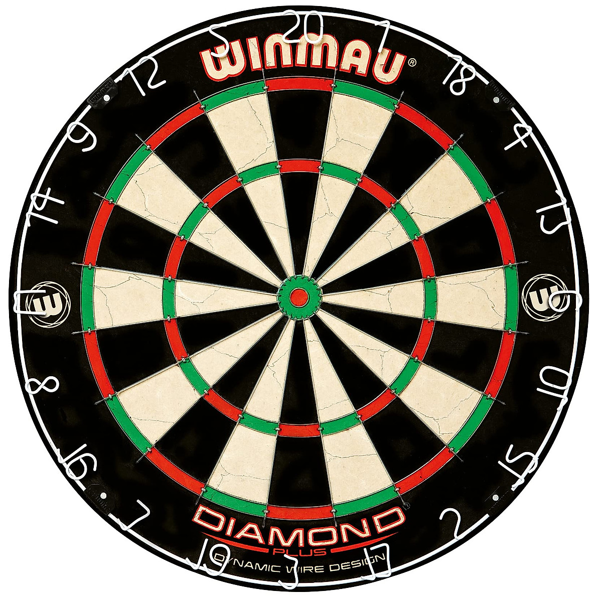 Winmau Professional Darts Set (Cabinet, Diamond Plus Dartboard and 6 Darts)