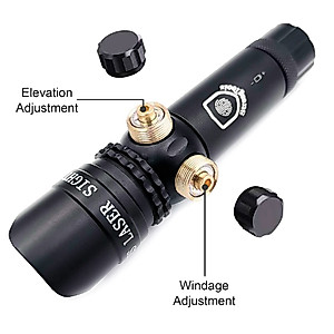 StrongTools Waterproof Green Dot Laser Sight Adjustable Sight for Rifles & Shotguns with Mounts and Cable Press Switch