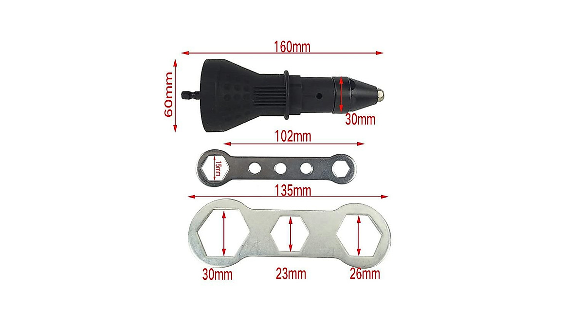 Cordless Rivet Gun Adapter Kit for Drills - Easy Riveting Tool