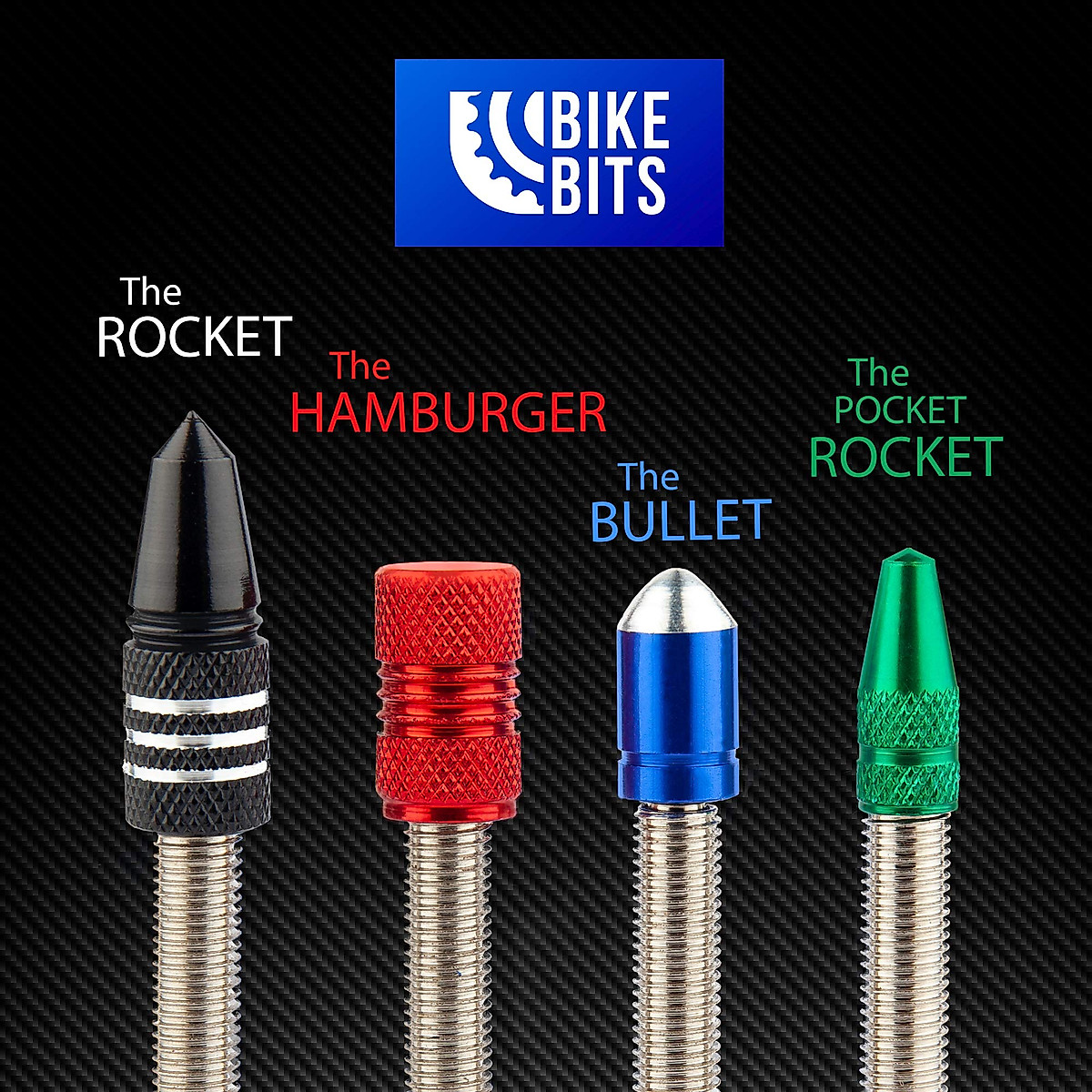 Presta Caps (Black, Pocket Rocket)