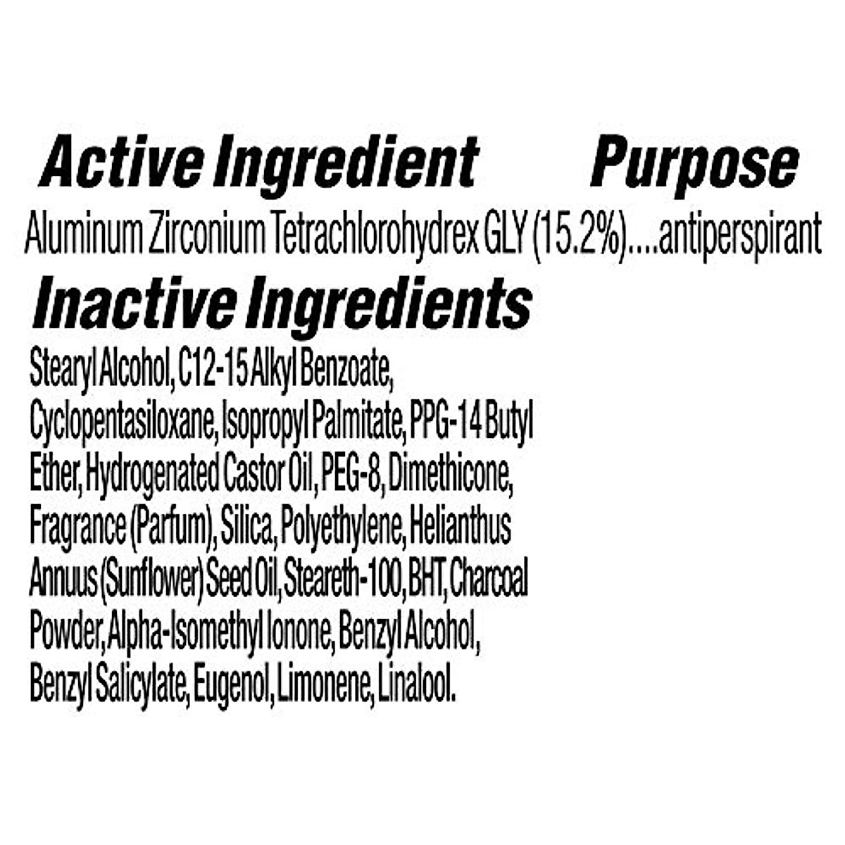 DOVE MEN + CARE Antiperspirant Deodorant Charcoal 4 Count Antiperspirant Natural Inspired Deodorant for Men 2.6 OZ