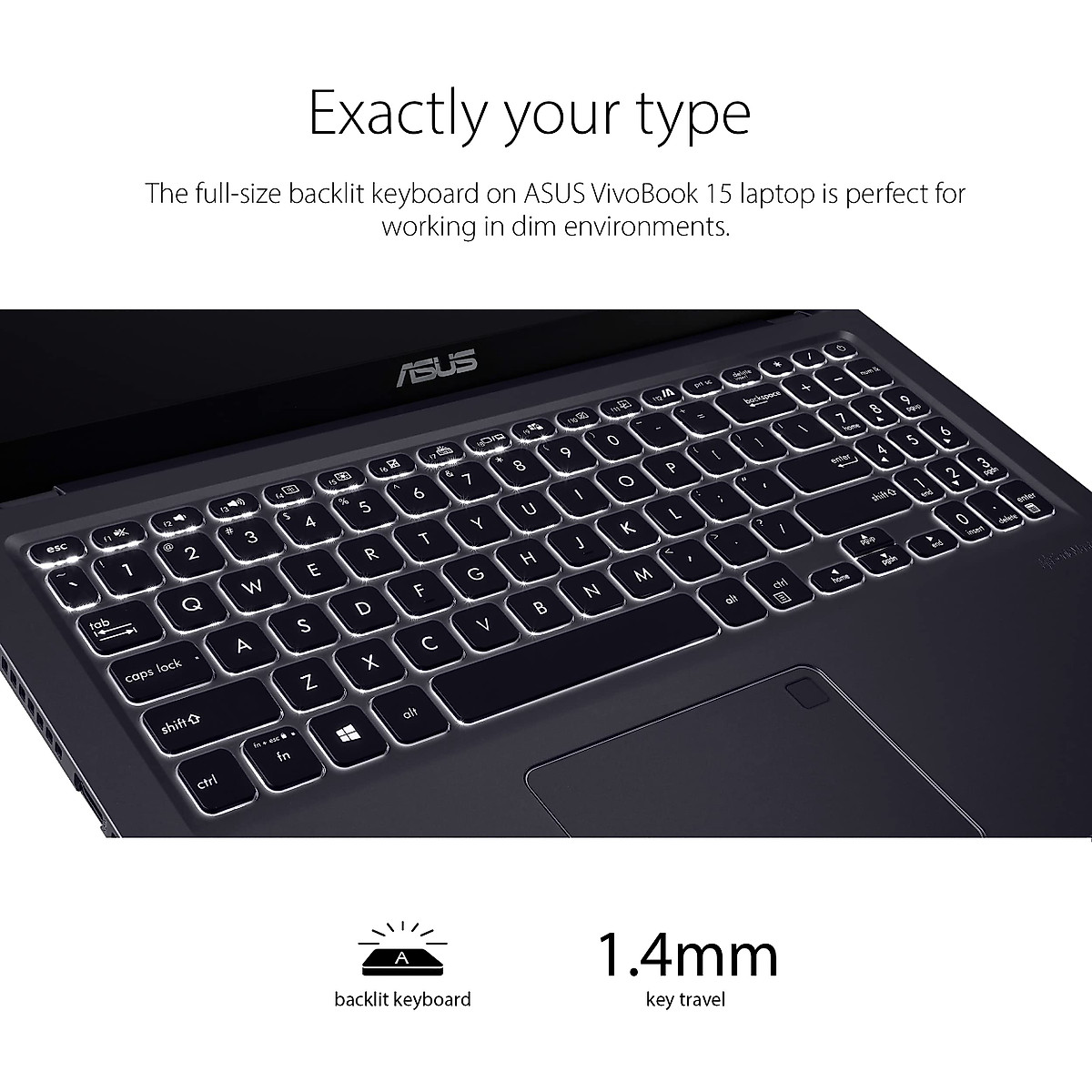 ASUS VivoBook 15 F515 Laptop, 15.6" FHD Display, Intel i3-1115G4 CPU, 8GB DDR4 RAM, 128GB SSD, Windows 11 Home in S Mode, Slate Grey, F515EA-AH34