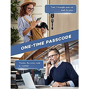 Front Door Lock Set, Keyless Entry Door Lock with Handle, APP Control Fingerprint Door Lock, 150 Codes Keyed Entry Smart Deadbolt, Auto Lock, Backlit