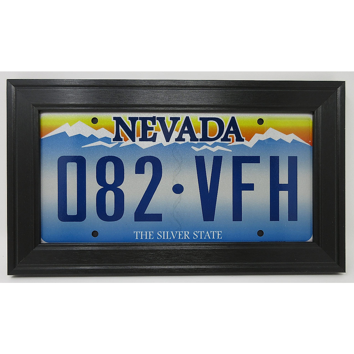 Automobile License Plate Tag (NOT Included) Black Wall Display Picture Frame with Acrylic Front Made in USA