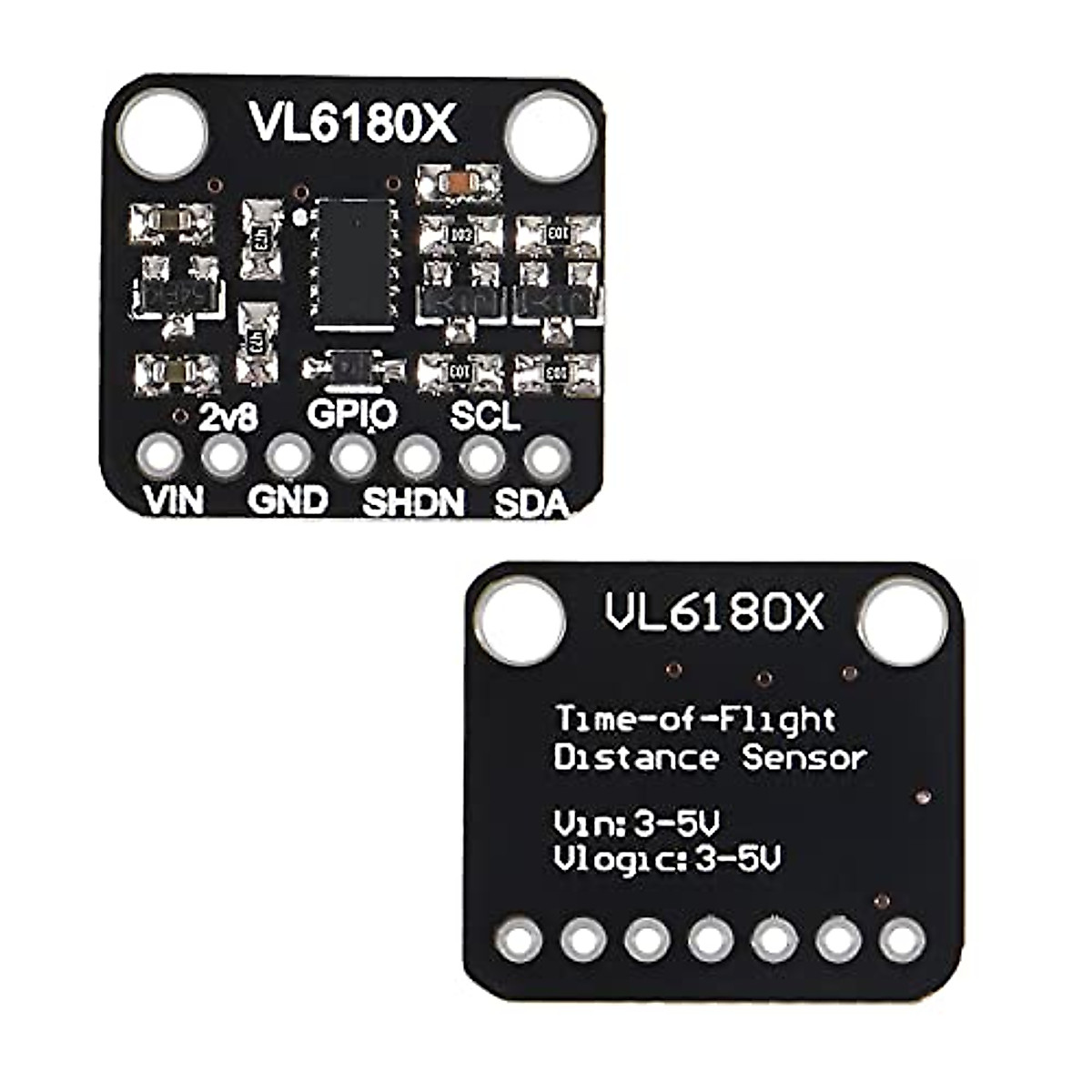 ACEIRMC VL6180 VL6180X Range Finder Optical Ranging Light Sensor Module Gesture Recognition Sensor I2C Interface 3.3V 5V Emitter Ambient Light Sensor for Arduino I2C (4)