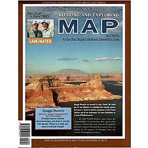 Stan Jones' & Steve Ward's Lake Powell and Its 96 Canyons Boating and Exploring Map and Guide to the Glen Canyon National Recreation Area Gloss Laminated