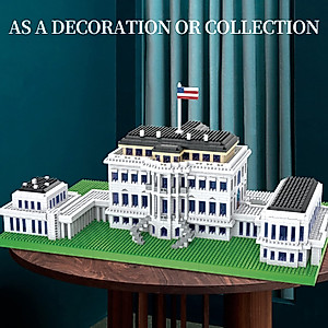 Micro Building Blocks The White House Architecture Set Mini Building Blocks Building Bricks Architecture Model Kit Micro Blocks Set Building Kit Gift for Age 14+ Kids Teens and Adults