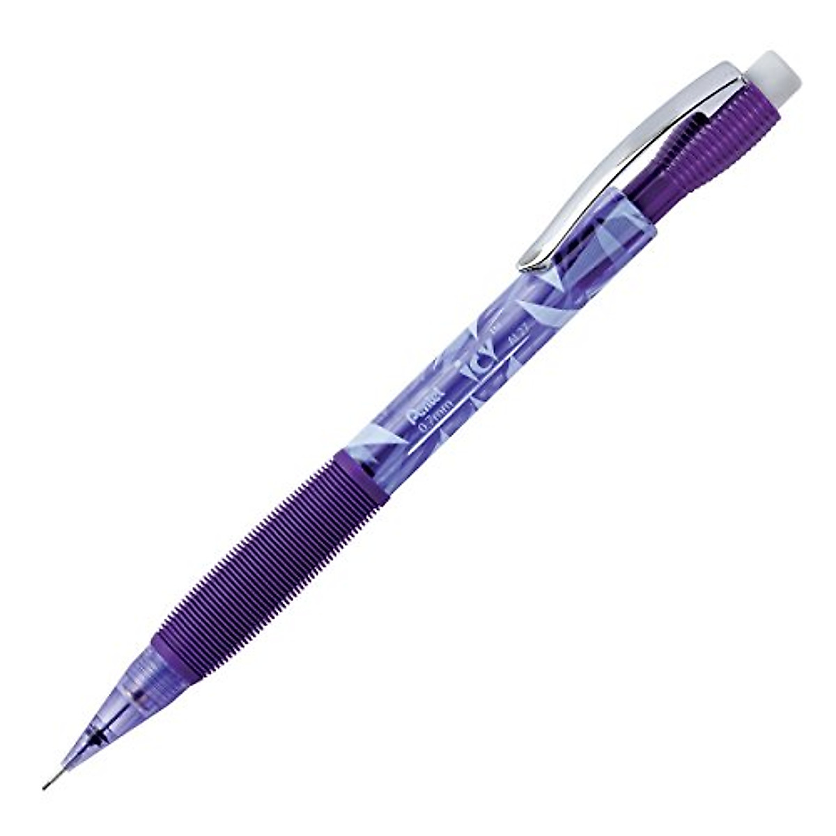 Pentel ICY Razzle-Dazzle Mechanical Pencil, 0.7mm, Assorted Barrels, Color May Vary, Pack of 12 (AL27RDBP12M)