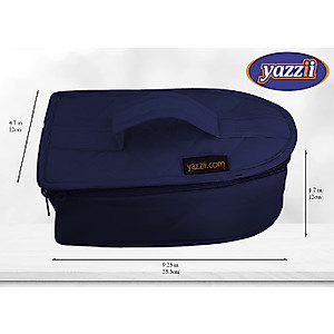 Yazzii Iron Storage Case - Iron Protective Cover - Travel Iron Holder with Handle & Zipper Closure - Iron Carrying Storage Bag - Dustproof & Easy to Carry Navy