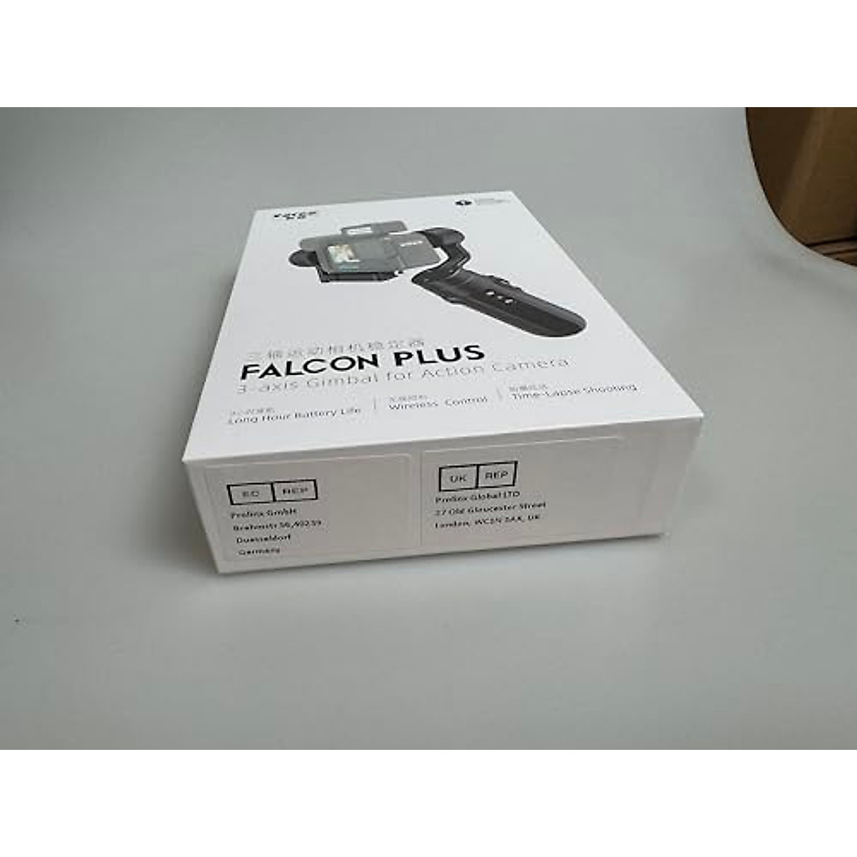 INKEE Falcon Plus Action Camera Gimbal Stabilizer Compatible with GoPro Hero 12/11/10/9/8/7/6/5, OSMO Action,Insta360,Support GoPro Media Mod 9H Battery Life, with Tripod and Extension Rod Kits