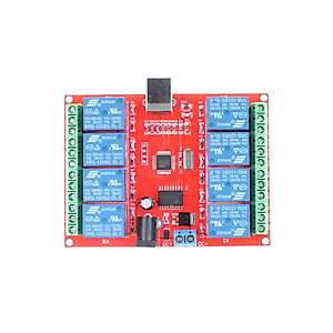 NOYITO 8-Channel 12V Computer USB Control Switch Relay Module Drive-Free Relay Module Plug and Play Suitable for PC Smart Controller
