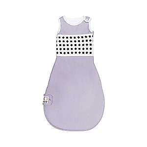 Nanit Breathing Wear Sleeping Bag – 100% Cotton Baby Sleep Sack - Works with Nanit Pro Baby Monitor to Track Breathing Motion Sensor-Free, Real-Time Alerts, Size Small, 3-6 Months, Lilac Purple