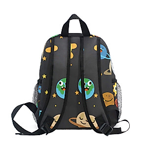 Unisex Kids Backpack Happy Planet Toddler School Bag with Reinforced Straps
