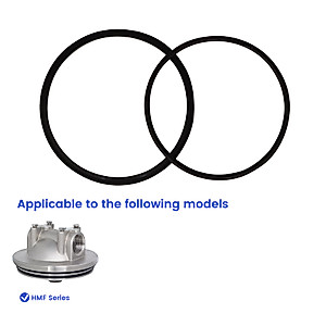 O-Ring for Water Filter Housings Diameter 4.2" O.D./4.8" O.D.Black 2 Pcs O-Ring Set