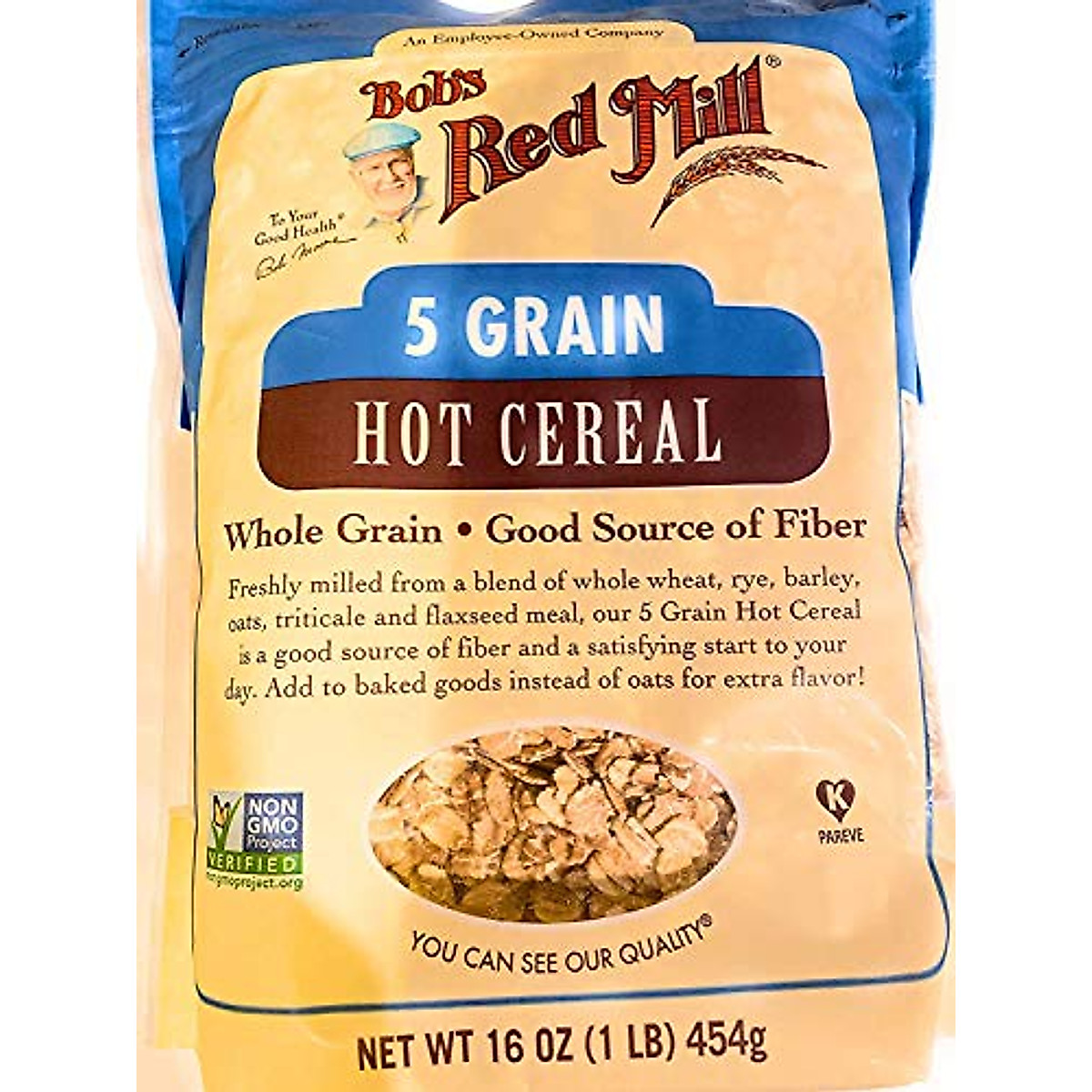 Bob's Red Mill 5 Grain Rolled Hot Cereal, 16 Oz (Pack of 2)