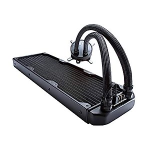 Fractal Design Celsius S36-360 mm Radiator - Silent Liquid CPU Cooler - PWM - Intelligent Controls - 3X Fractal Design Dynamic X2 PWM GP-12 120Mm Silent Fans Included - 1/4" Fitting - Black