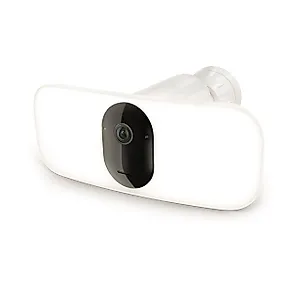Arlo Pro 3 Floodlight Camera - Wireless Security, 2K Video & HDR, Color Night Vision, 2 Way Audio, Wire-Free, Direct to WiFi No Hub Needed, 160° View, Works with Alexa, White - FB1001