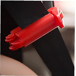 Froiny Slip-Resistant Clip Car Seat Safety Belt Fixing Clip Car Seat Anti Escape Harness Clip for All Child Mostly Car Safety Seat, Red, 88*22mm