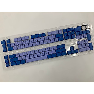 Suitable Logitech G915TKL G915 G815 Keyboard keycaps, 111 Keys. Replacement Keycaps Mechanical Gaming Keyboard… (Blue and Purple)