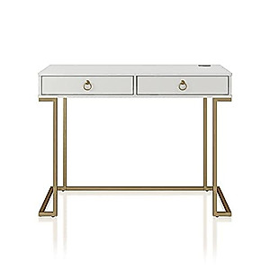 CosmoLiving by Cosmopolitan CosmoLiving Camila, White Writing Desk