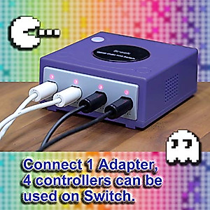 Brook Gamecube to Switch Controller Adapter - Console Gaming Adapter, Turbo Function, Super Bomberman R Accessory, Gamecube Accessory