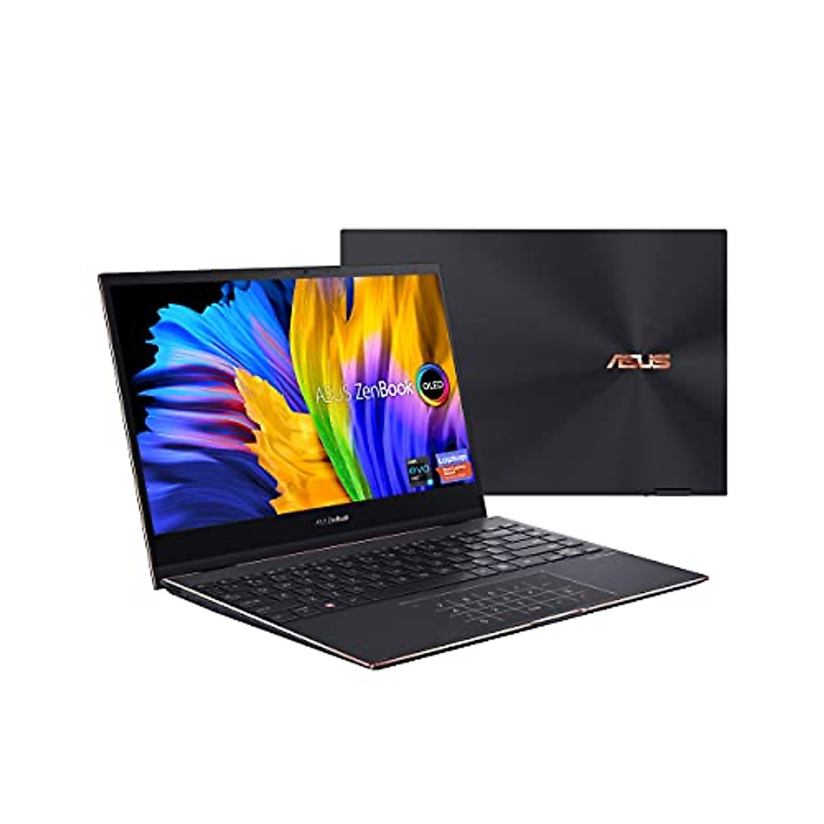 ASUS ZenBook Flip S13 OLED Ultra Slim Laptop, 13.3 4K Touch, Intel Evo Platform Core i7-1165G7 CPU, 16GB RAM, 1TB SSD, Thunderbolt4, TPM, Windows10Pro, AI noise-cancellation, Jade Black, UX371EA-XB76T