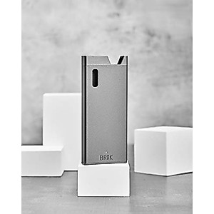 BRIK Portable Carrying Case - Magnetic Holder - Charger Storage - Travel Accessory - Anodized Metal Case (Steel Grey)