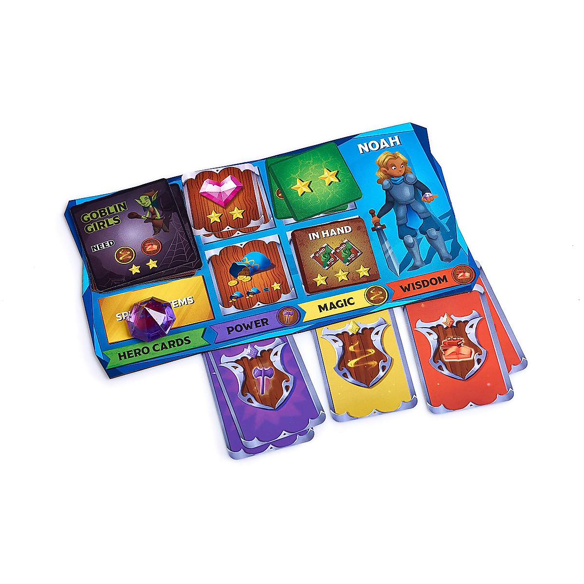 The Quest Kids - Fantasy Themed Board Game for Kids Ages 5+, Family Fantasy Tabletop Adventure for Boys and Girls