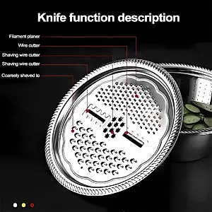 Germany Multifunctional Stainless Steel Basin - 2024 New Colander Strainer Set, Salad Spinner Fruit Vegetable Rice Washing Strainer Basket Bowl, Rice Rinser Food Graters with Container (DI-9.45in)