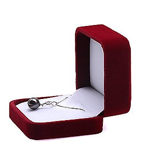 Pearl Necklace 11mm Black Round Tahitian Cultured Pearl Pendant Necklace for Women Princess Length 18"