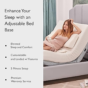 Irvine Home Collection California King Adjustable Bed Base - Dual Massage - USB Ports - Zero Gravity - Underbed Light - Wireless Remote - Adjustable Legs - Zero Gravity - Anti Snore - Memory Position