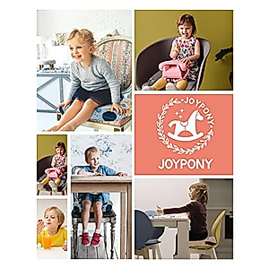 Toddler Booster Seat for Dining Table, 4 inch Ergonomic Design Dining Chair Heightening Cushion Portable Dismountable Eating, Washable Kids Toddler Booster Cushion, Adjustable Elasticity Straps(Space)