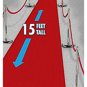 amscan 15ft Hollywood Party Decoration Fabric Red Carpet Floor Runner