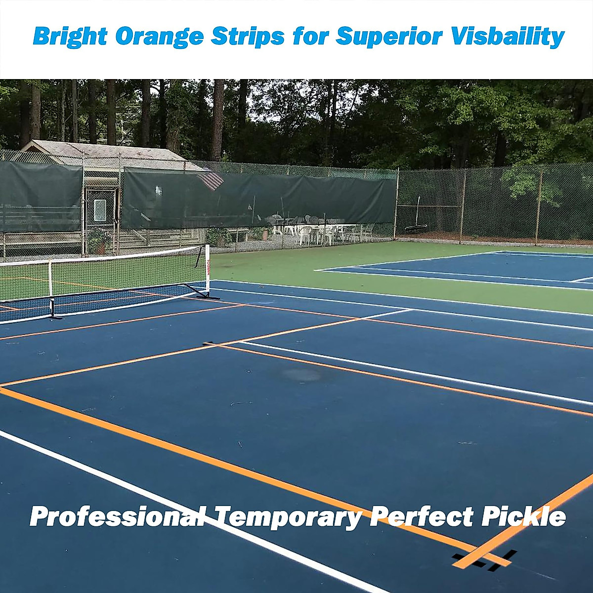 Tiga Pickleball Lines, 3 Pack, Yellow, Polypropylene (PP), No Measurement Required (Net NOT Included)