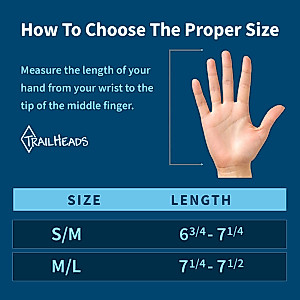 TrailHeads Women’s Convertible Zip Mitts | winter running mittens | thermal mittens for cold weather | women’s mittens for outdoor sports - black (small/medium)