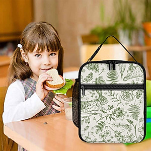 MINBHEBYUD Rabbits Lunch Bag for Men Women Adults, Insulated Lunch Bags for Office Work, Reusable Portable Lunch Bag