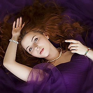 200 PCS European Large Hole Beads Rhinestone Colorful European Beads Crystal Large Hole Craft Beads for DIY Charms Bracelet Jewelry Making