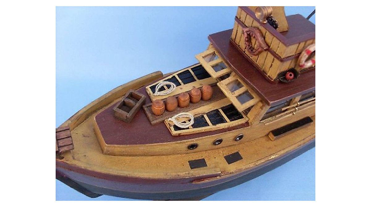 Hampton Nautical Jaws Orca Fishing Boat - Handcrafted Model