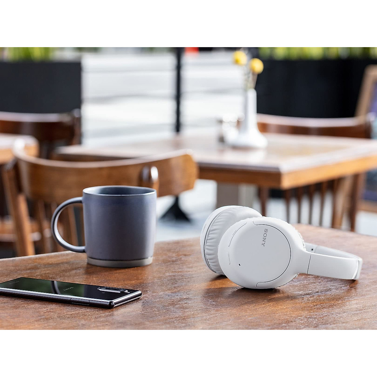 Sony WHCH710N Noise Cancelling Wireless Over-Ear Headphones - White