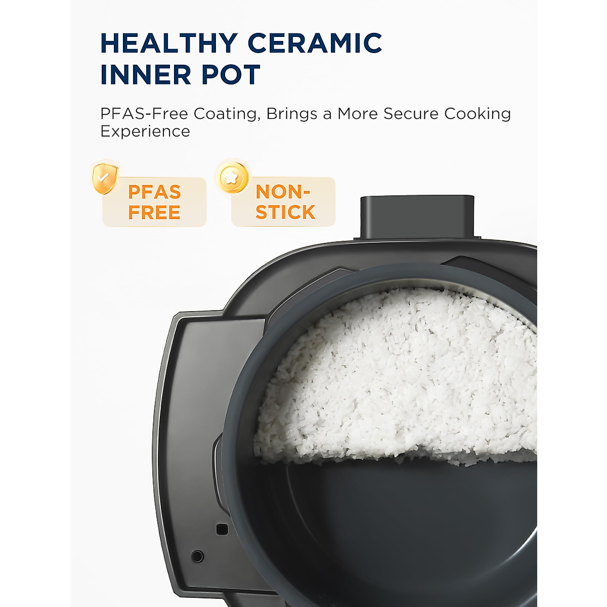 Midea WideMax 12-in-1 Electric Pressure Cooker, 6.5 Quart, 12 Presets, Multi-Functional Programmable Slow Cooker, Rice Cooker, Steamer, Sauté Pan, Cake, Yogurt, Warmer and More