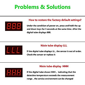 2Pcs Digital LED Temperature Controller Module 220V Digital Thermostat Switch Electronic Thermostat with Waterproof Probe Programmable Heating Cooling XH-W3001