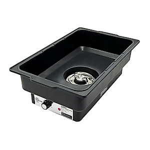 Winco EWP-2 Electric Chafer Water Pan, 900-watt, Black,Medium
