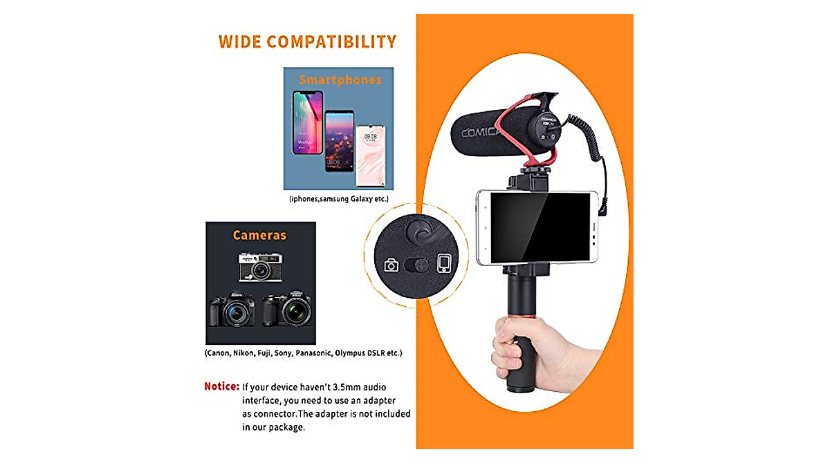 Comica CVM-V30 LITE Microphone for DSLR & Smartphones